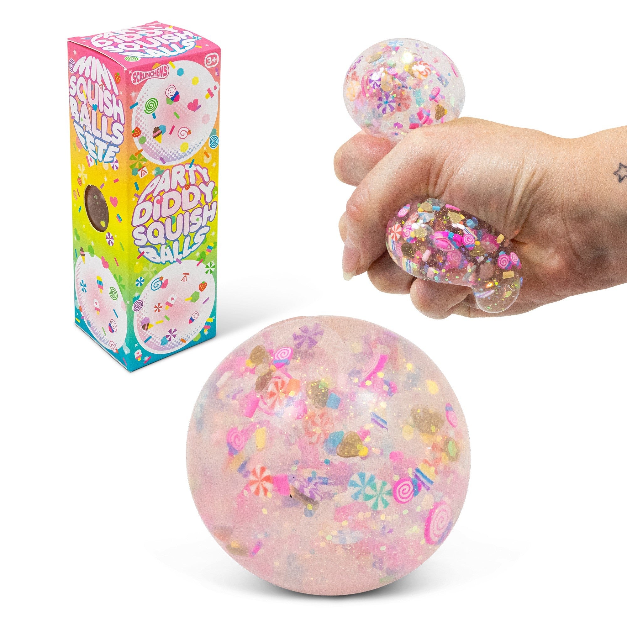 Scrunchems - Party Diddy Squish Balls (3 Packs) | Partytime HK