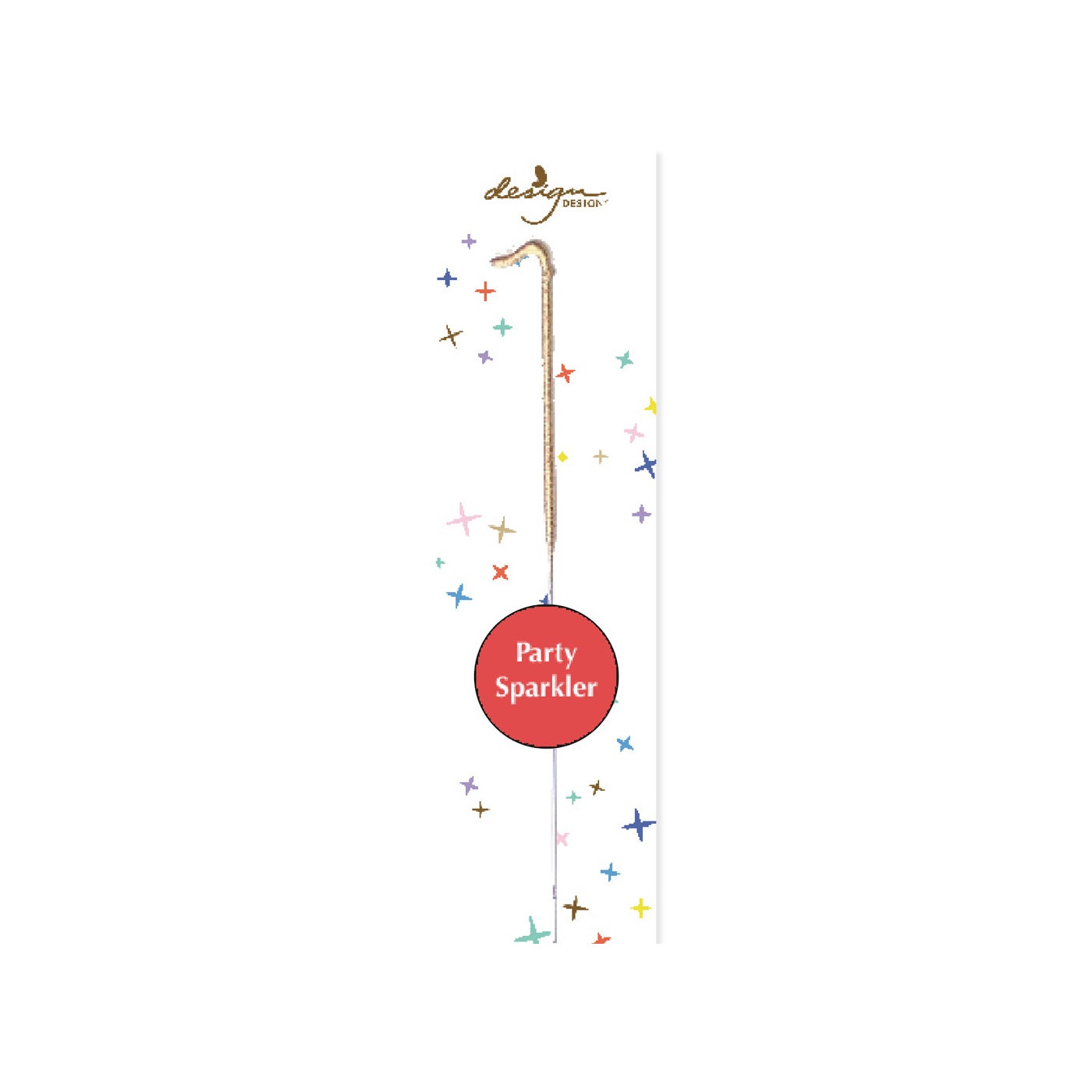 Number 1 Gold Party Sparkler Candle | Partytime HK