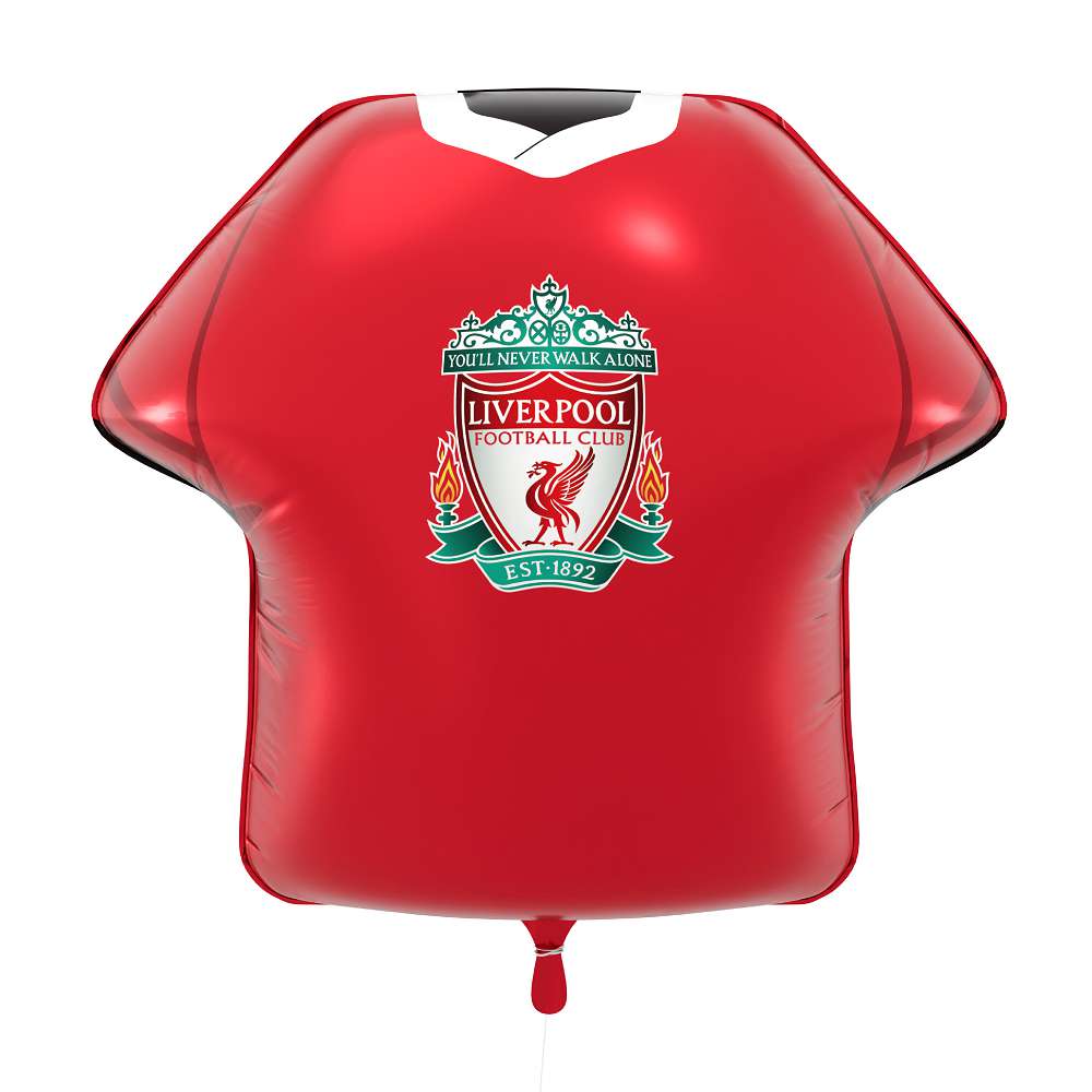 Liverpool Fc Jersey Shaped Foil Balloon 20Inches | Partytime HK