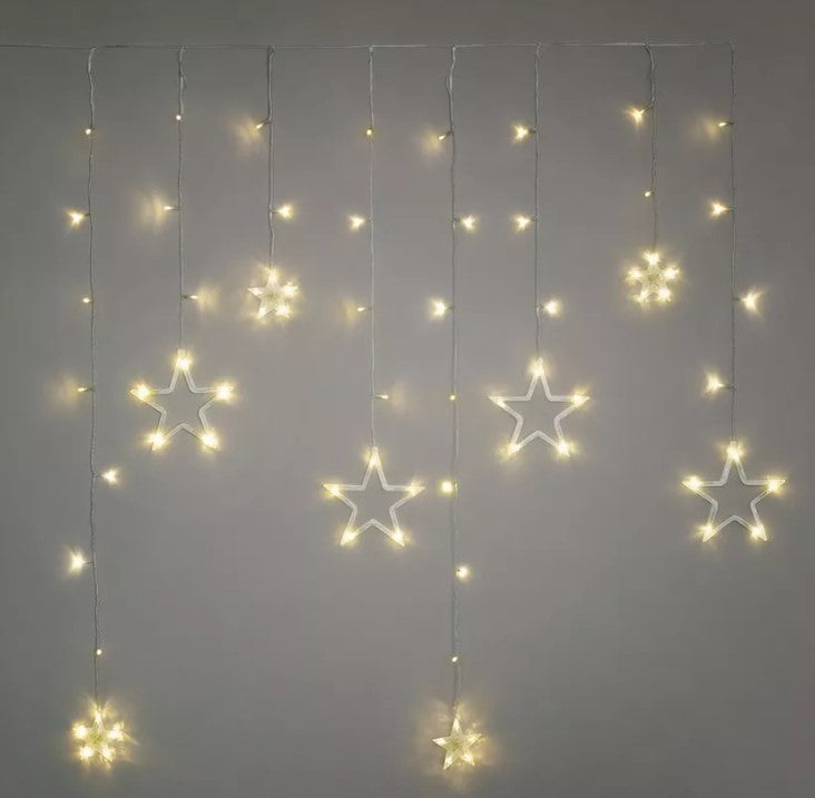 Cascade Curtain Stars Led Lights Backdrop – Partytime