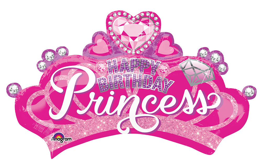 Happy Birthday Princess Crown Foil Balloon 32Inches | Bookazine HK ...