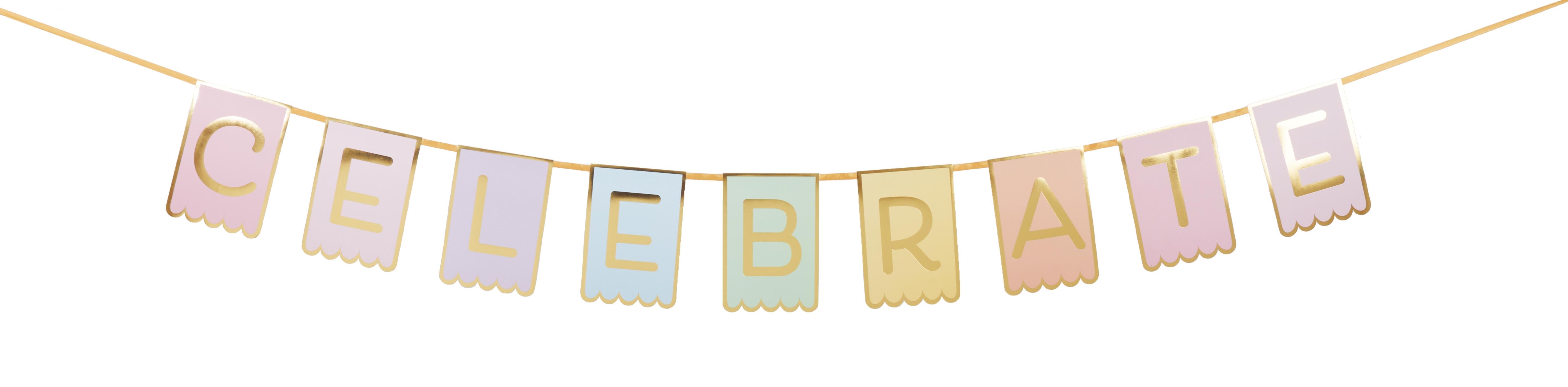 Pastel Pinweel Party Banner | Partytime HK