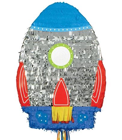 Space Rocket Pull Pinata - Partytime