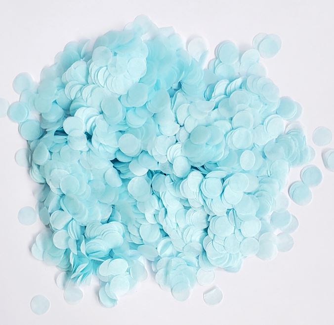 Baby Blue Round Paper Confetti – Partytime