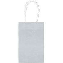 Metallic Silver Paper Bags Pack Of 10 - Partytime
